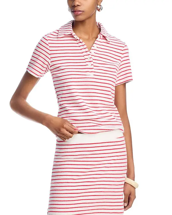 Rails Naveli Striped Top - Cherry Stripe
