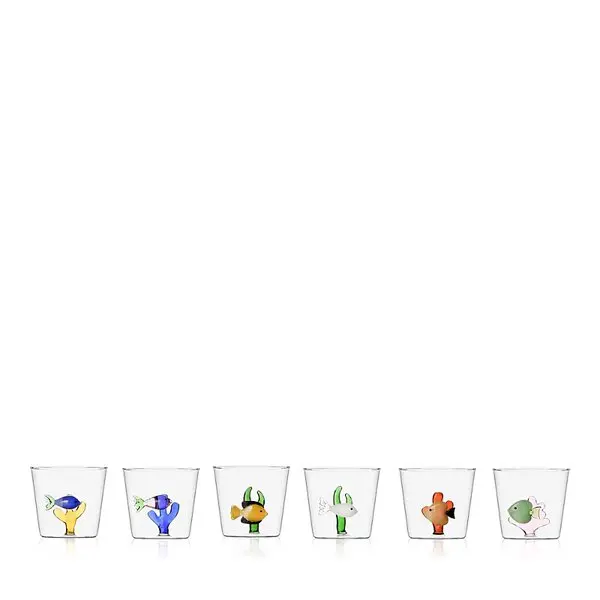 ICHENDORF MILANO Marine Garden Assorted Glasses, Set Of 6