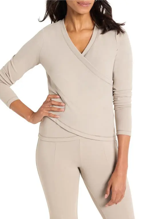 NIC+ZOE Luxe Stretch Ballet Wrap Top