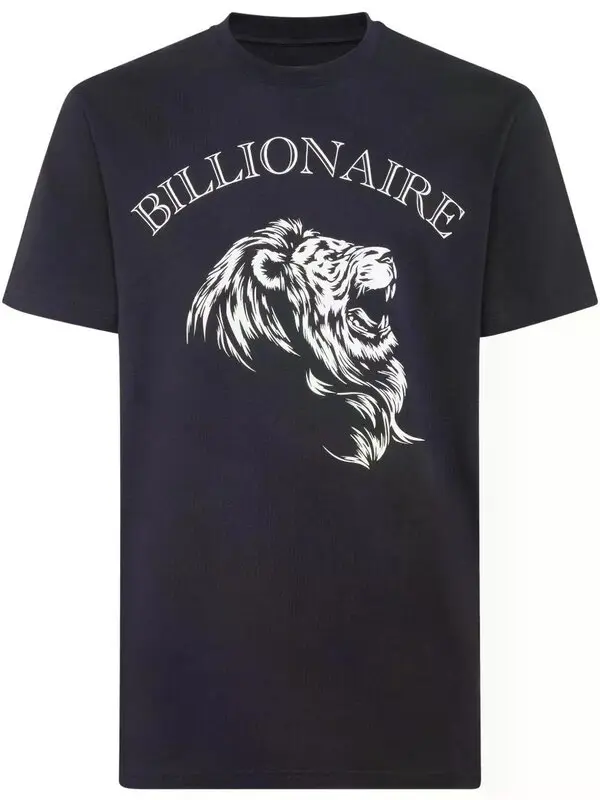 BILLIONAIRE Logo-print T-shirt - Blue