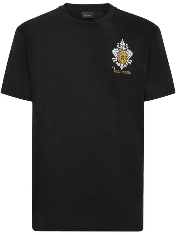 BILLIONAIRE Fleur-de-lis T-shirt - Black
