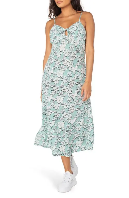 Roxy Starry Eyes Midi Dress - Aquifer Solid