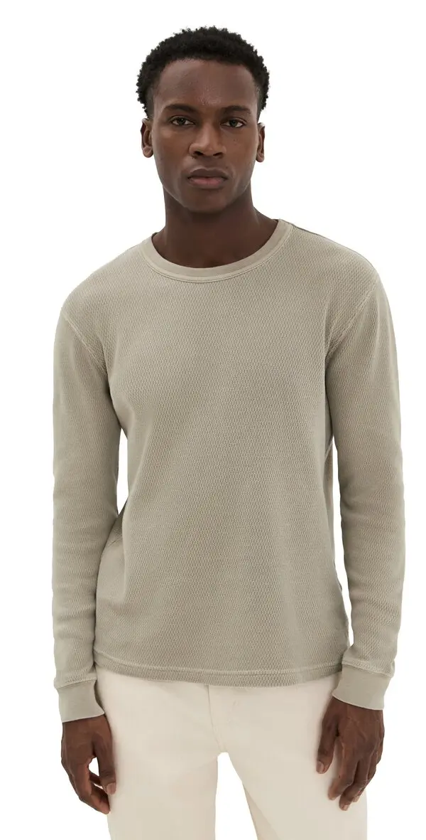 Citizens Of Humanity Waffle Crewneck - Wheat (pelican)