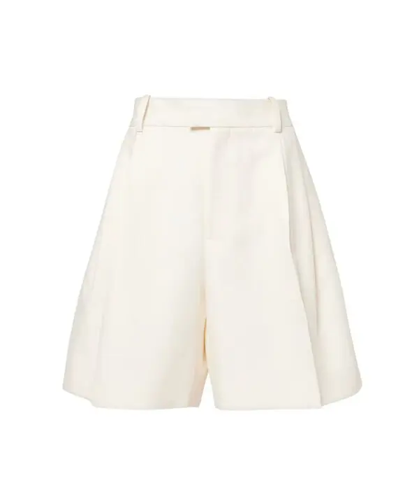 JIL SANDER Cotton Bermuda Shorts - White