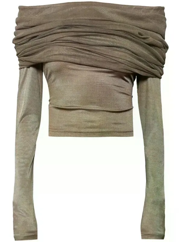 Christopher Esber Sonora Veiled Top - Neutrals
