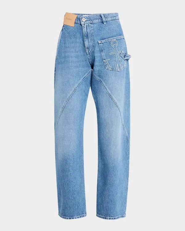 JW Anderson Twisted Wide-leg Workwear Jeans