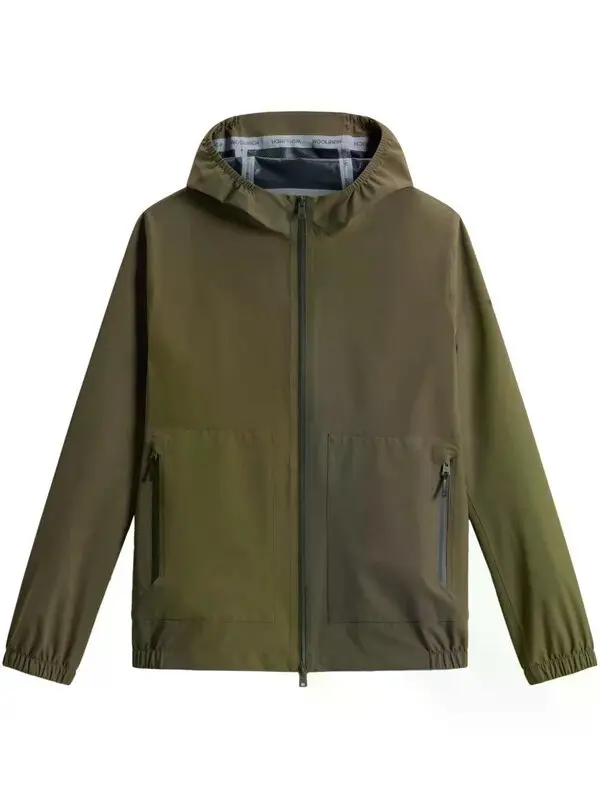 Woolrich Pacific Two Layers Hooded Jacket - Green