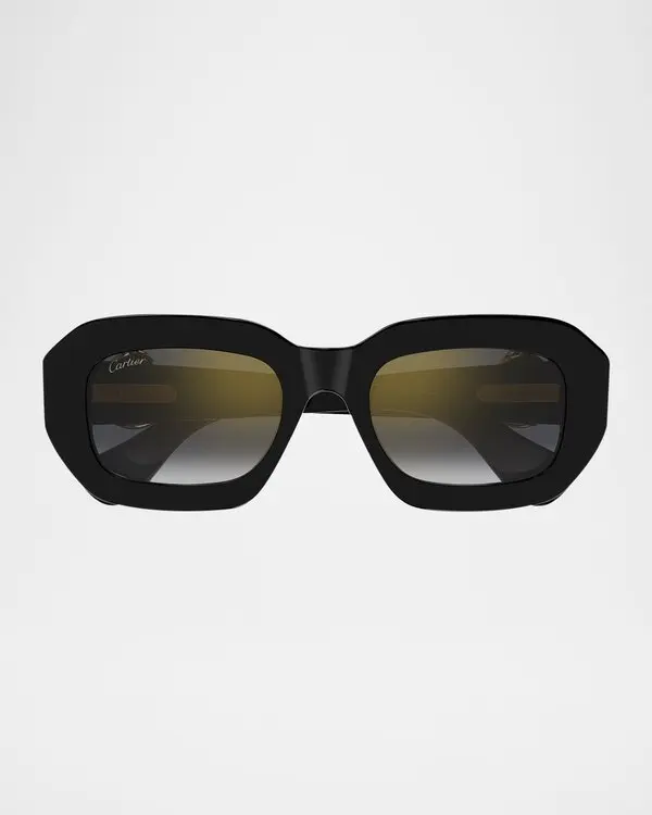 CARTIER Acetate Rectangle Sunglasses