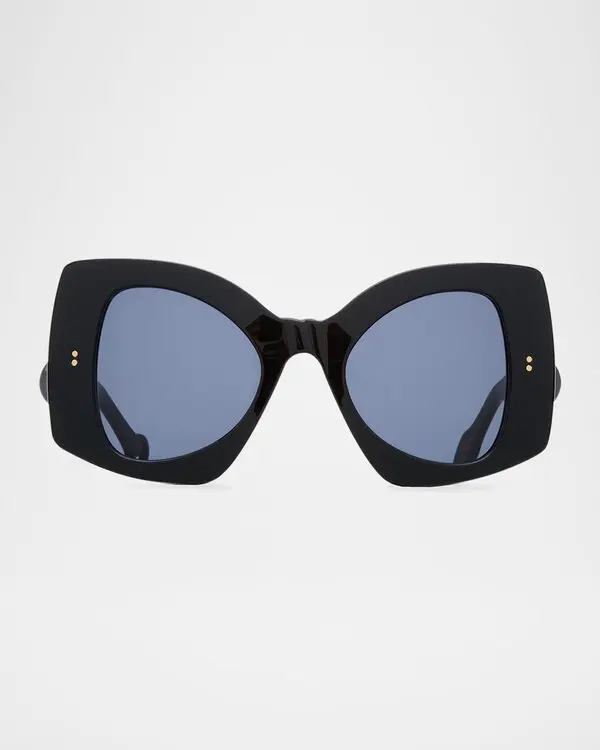JW Anderson Twister Butterfly Sunglasses - Black