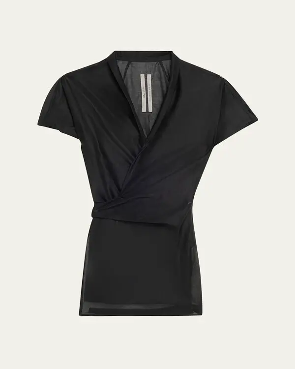 Rick Owens Laura Wrap Top - Black