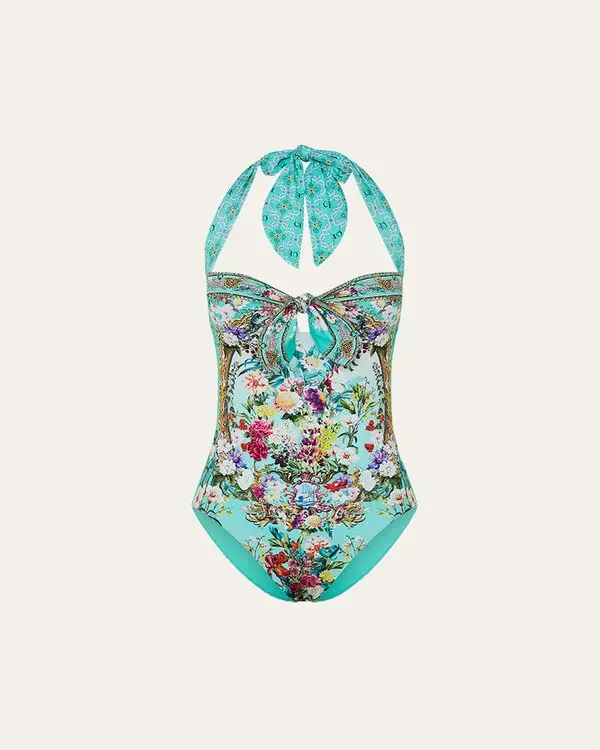 Camilla Halter One-piece Swimsuit