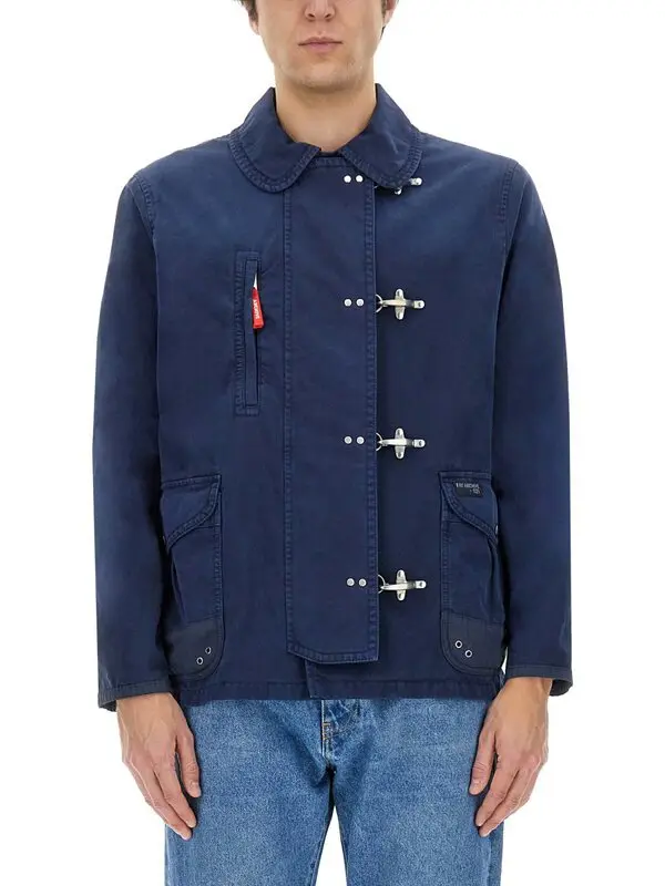 FAY Jacket With Hooks - Blue