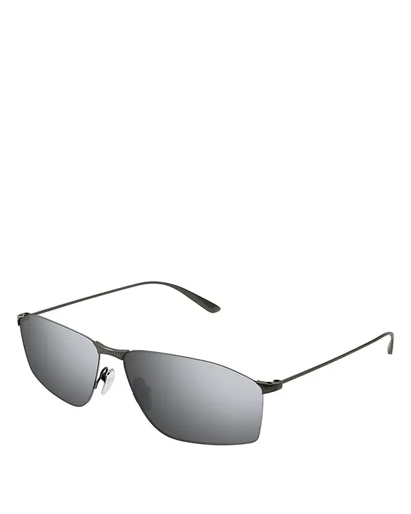Balenciaga Invisible 2.0 Rectangular Sunglasses 62mm