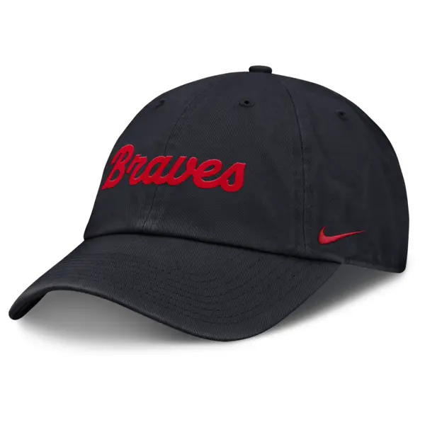 Nike Atlanta Braves Club Mlb Adjustable Cap - Blue