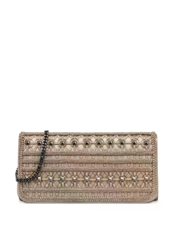 Alberta Ferretti Stud-embellished Clutch Bag