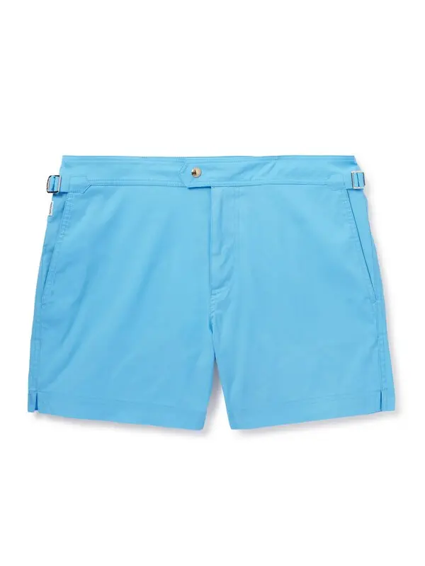 TOM FORD Slim-fit Short Swim Shorts - Blue