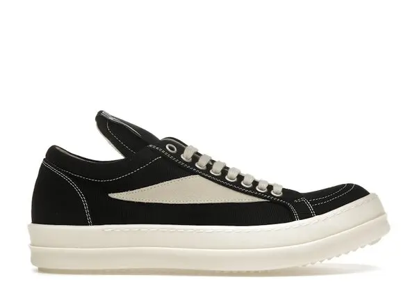 Rick Owens Vintage Low Top Sneakers - Black/milk