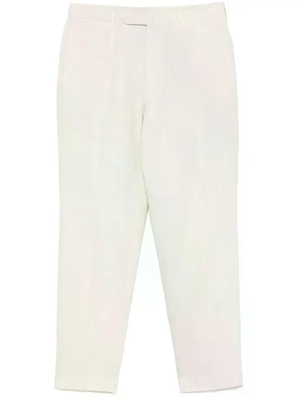 DELL'OGLIO Linen Tapered Trousers