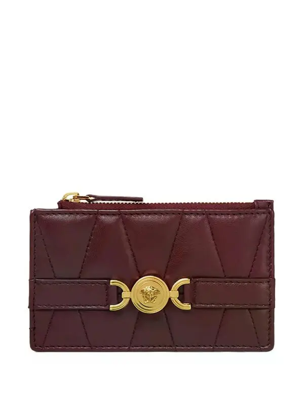 Versace Medusa '95 Quilted Card Holder - Red