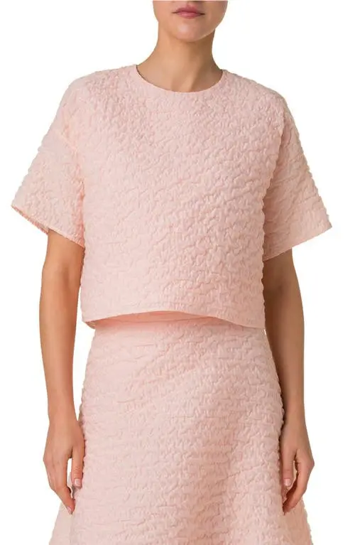 Akris Techno Organza Boxy Top
