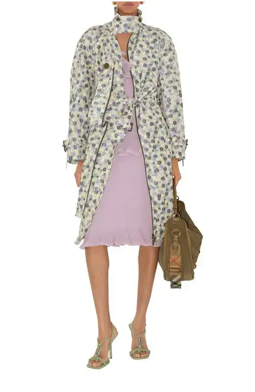 Burberry Long Daisy Car Coat In Eccles Editorialist