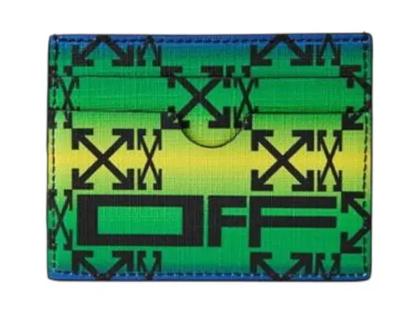 Off-White Zipped Monogram Card Case