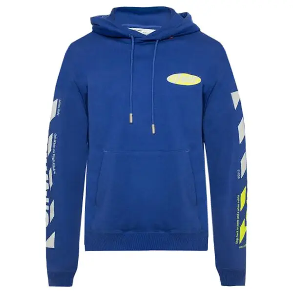 Off-White Diagonal Split Logo Hoodie