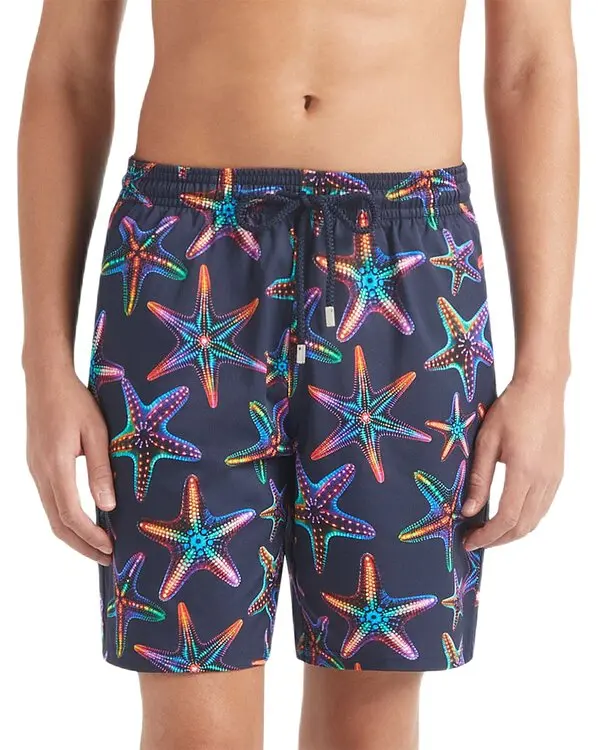 Vilebrequin Okorise Printed 7.5" Swim Trunks - Navy