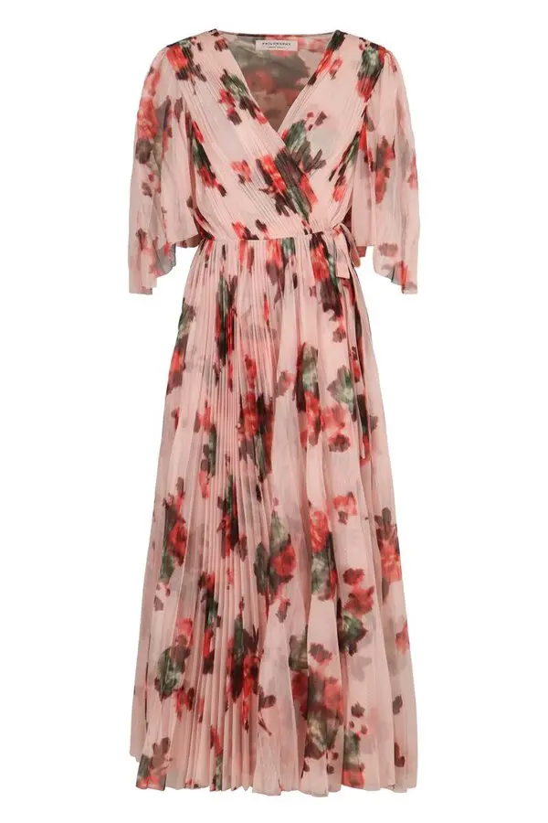 Philosophy Di Lorenzo Serafini Floral Long Dress - Pink
