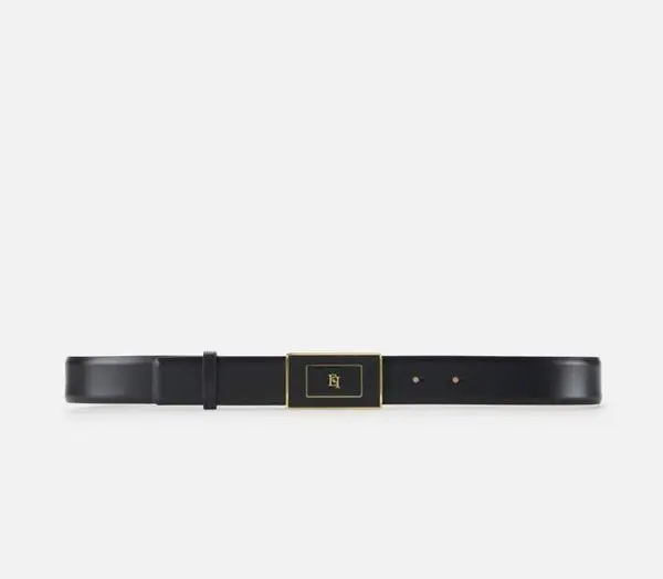 Elisabetta Franchi Smooth Leather Belt - Black