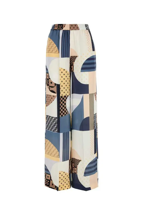 Fendi Crepe Pyjama Pant - Printed