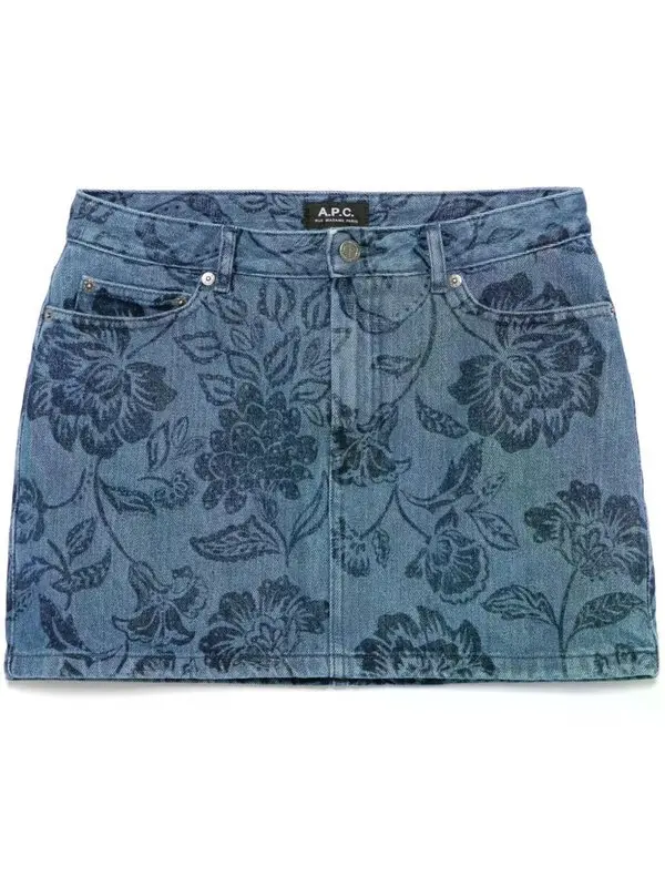 A.p.c. Floral Mini Skirt