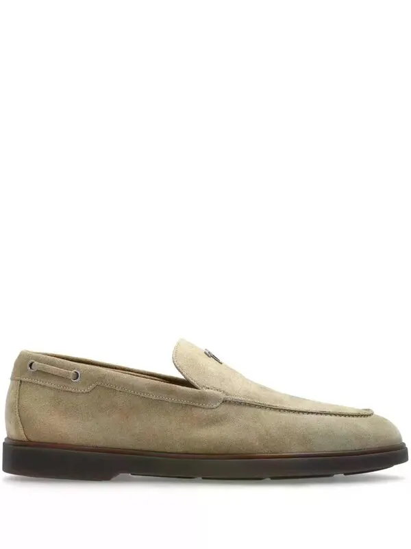 GIUSEPPE ZANOTTI Suede Loafers - Neutrals