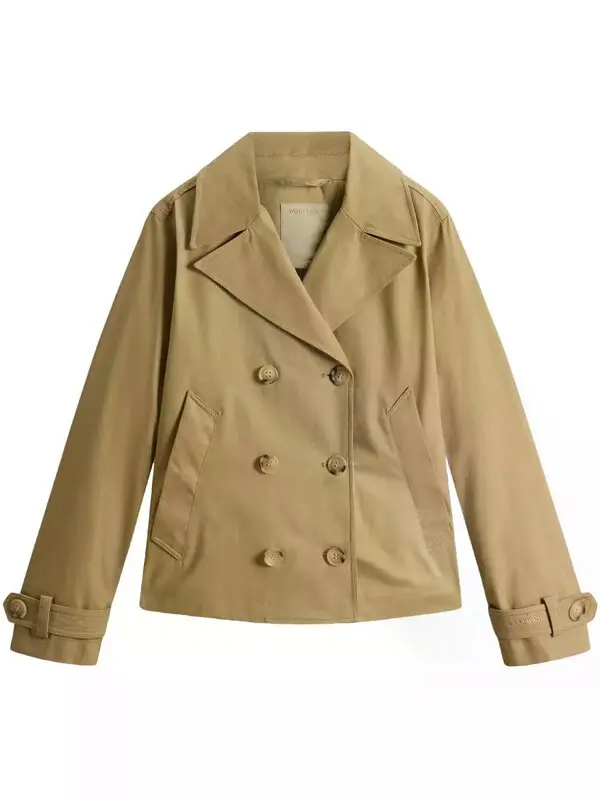 Woolrich Cotton Utility Pea Coat - Neutrals