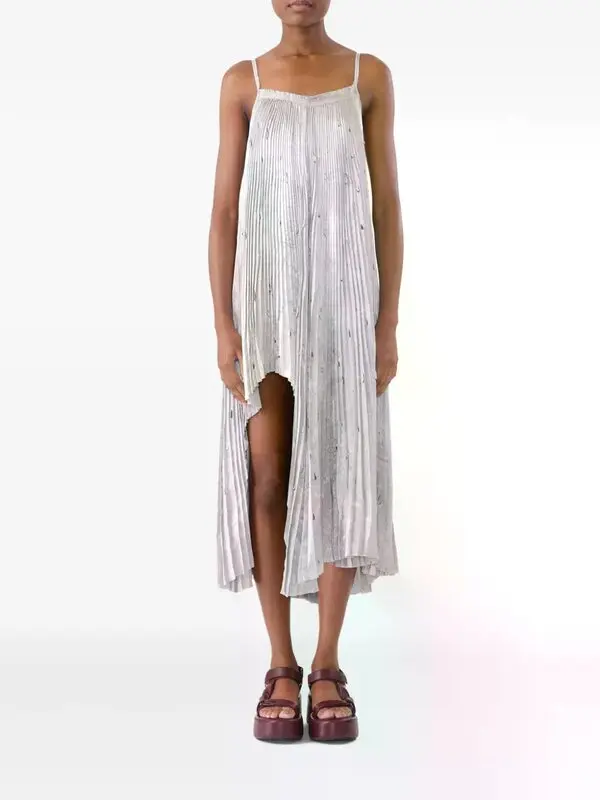 JASON WU Pleated Satin Dress