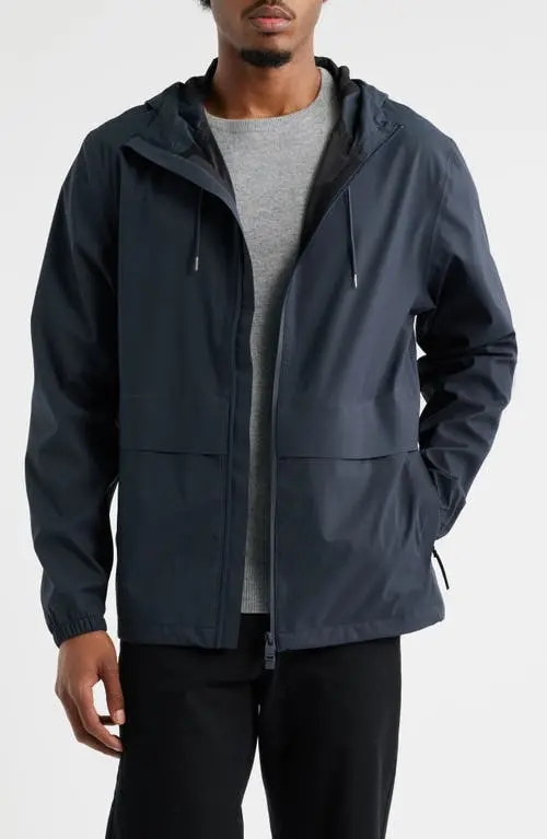 Rains Suva Waterproof Hooded Raincoat - Navy