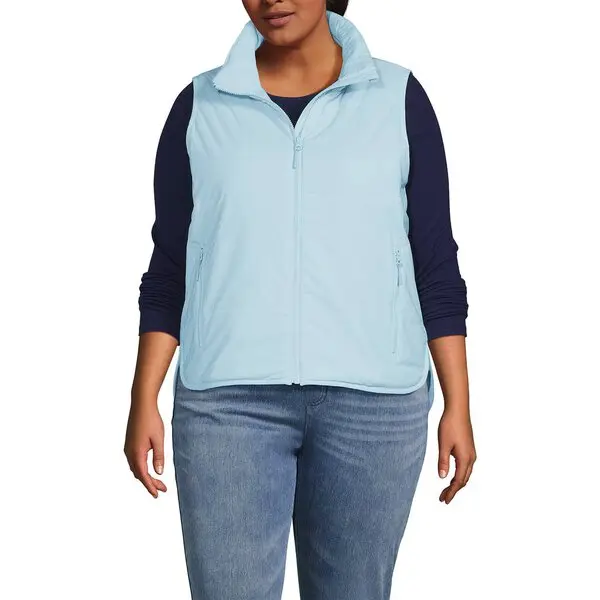 LANDS' END Wanderfree Insulated Vest - Sunwashed Blue