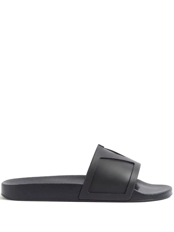 Valentino Garavani Vlogo Pool Slides - Black