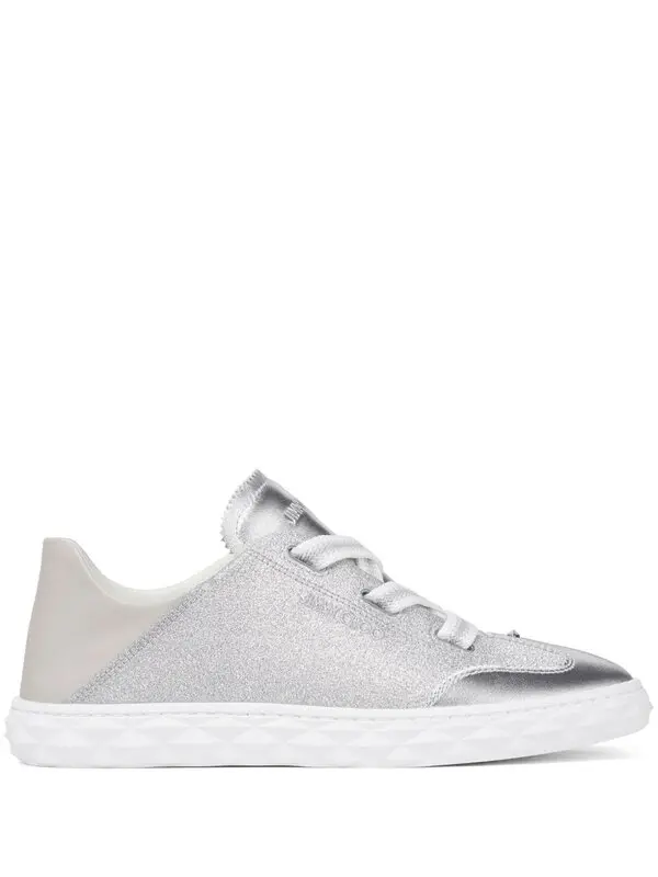 JIMMY CHOO Diamond Light Leather Sneakers