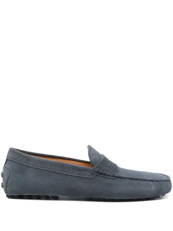 TOD'S Gommino Suede Loafers - Blue