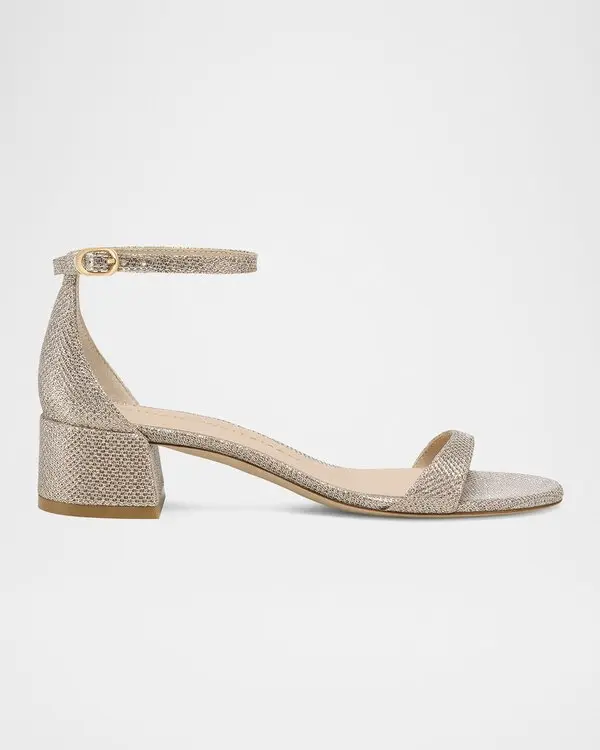 STUART WEITZMAN Nudist Metallic Sandals