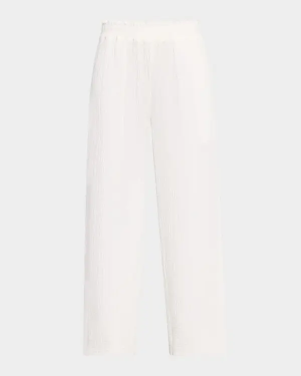 Rails Leon Cropped Gauze Pants - White