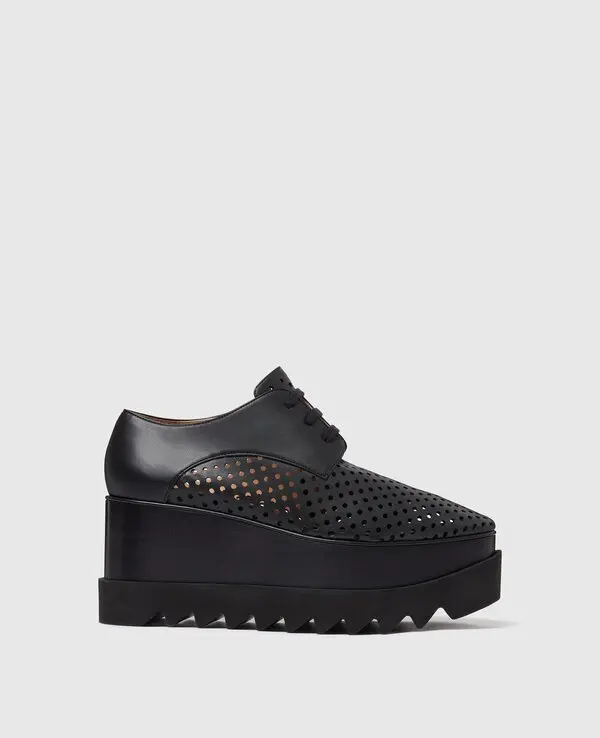 Stella McCartney Elyse Perforated Platforms - Black