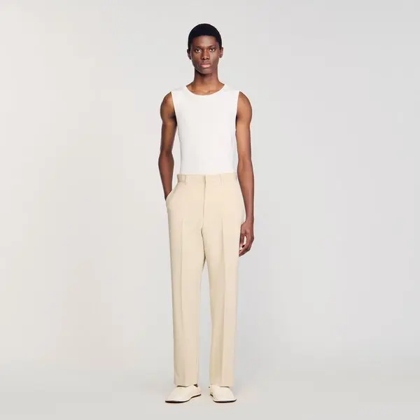 Sandro Oversized Wool Suit Trousers