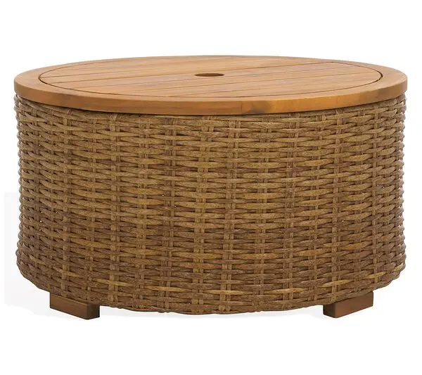 VALERIE PARR HILL Anguilla Wicker Coffee Table Valerie