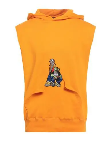 DISCLAIMER Hooded Sleeveless Sweatshirt - Orange