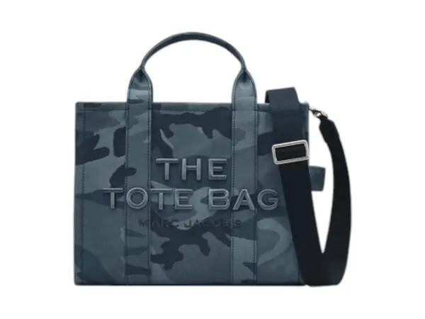 Marc Jacobs Medium Camo Jacquard Tote - Blue