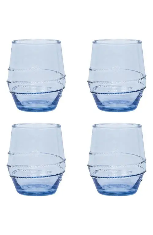 JULISKA Amalia Set Of 4 Acrylic Tumblers - Ocean