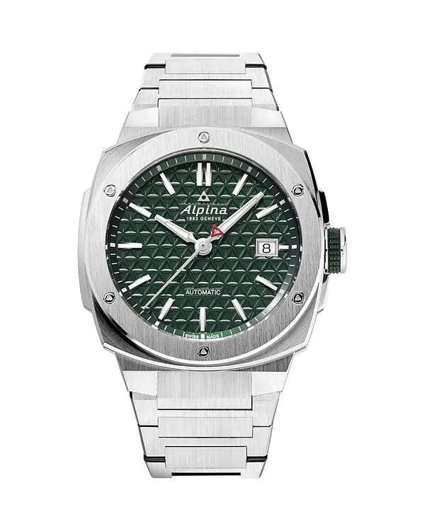 ALPINA 39mm Alpiner Watch - Black/silver