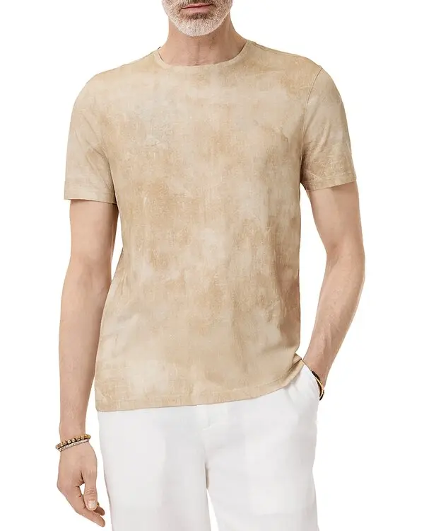 John Varvatos Patino Tie Dye Print Tee - Dew Gray